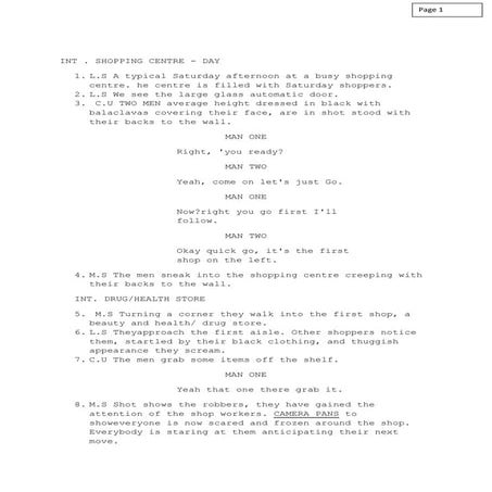 Comedy sketches sscript2 | DOCX