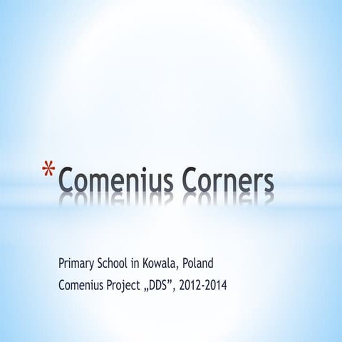 Comenius Corners | PPTX | Business | Business and Finance