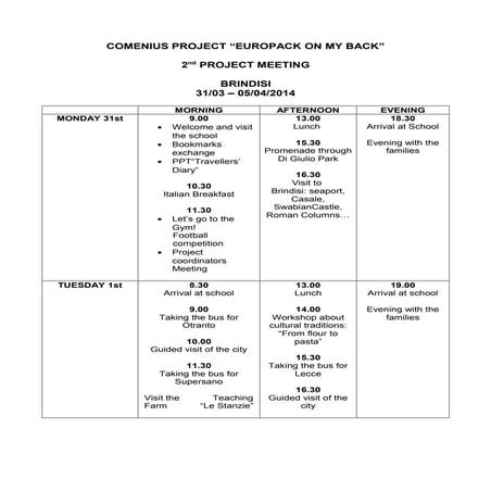 Program omu meeting Plavinas | PDF