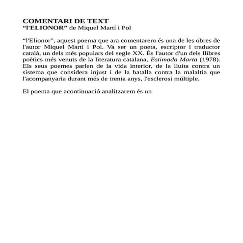 Comentari de text | ODT