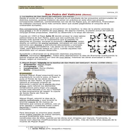 Comentario 23 cúpula san pedro (m angel) | DOC