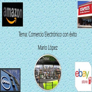 5 Ejemplos de Comercio electrónico con exito | PPTX