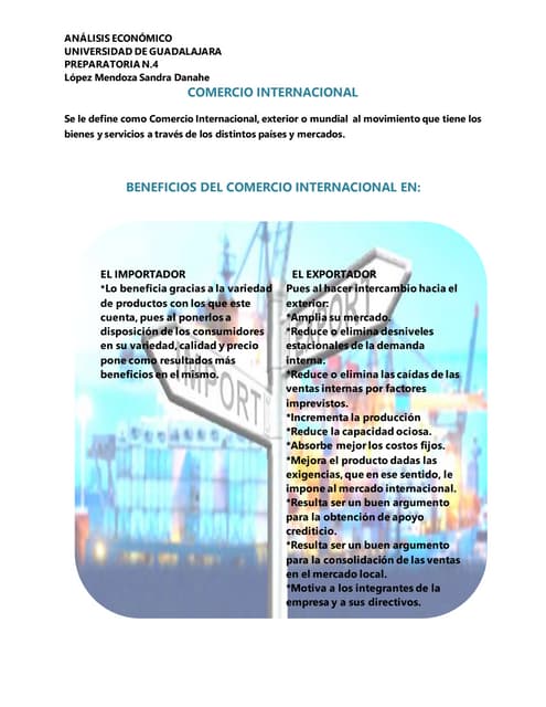 Beneficios del comercio internacional | PDF
