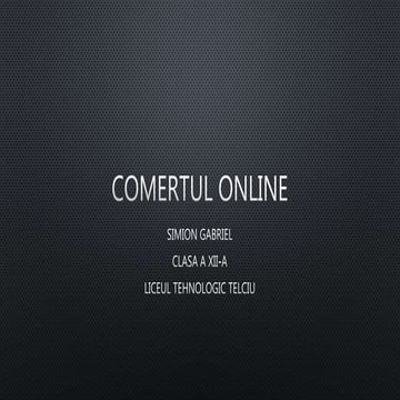 Comertul online | PPTX