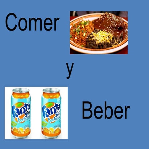 -er verbs: Comer y Beber | PPTX