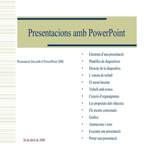 Cóm Fer Una Presentació | PPT