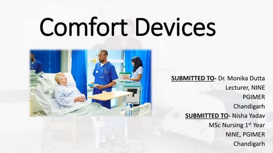 Comfort devices | PPTX