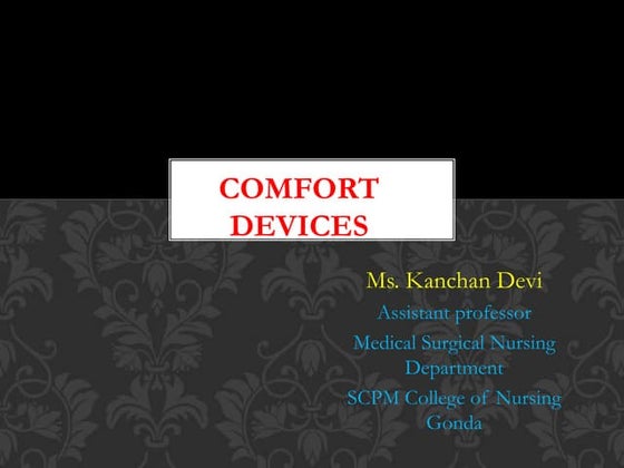 Comfort devices | PPTX