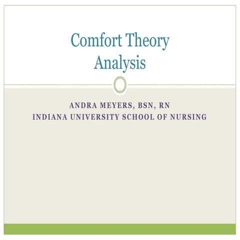 Comfort Theory Analysis | PPTX