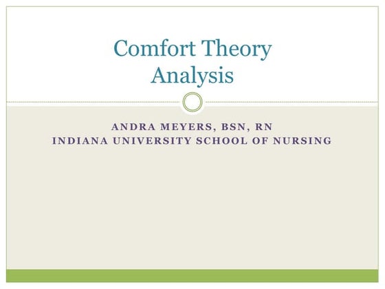 Comfort theory analysis | PPT