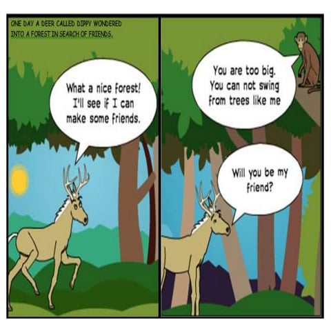 Comic dippy the deer | PPT