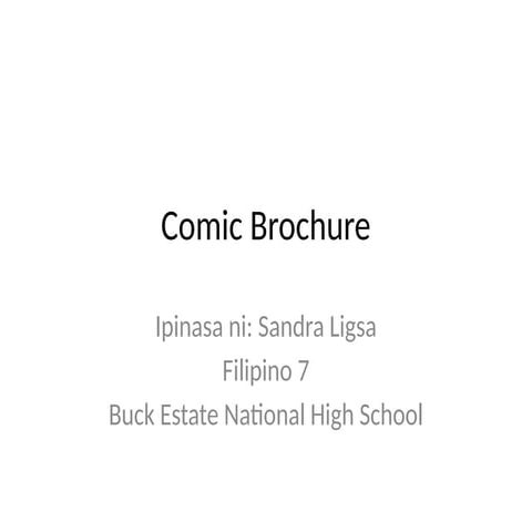 comic book brochure in Filipino 7 .pptx