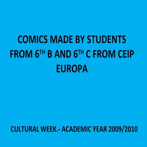 Comics cultural week | PPT
