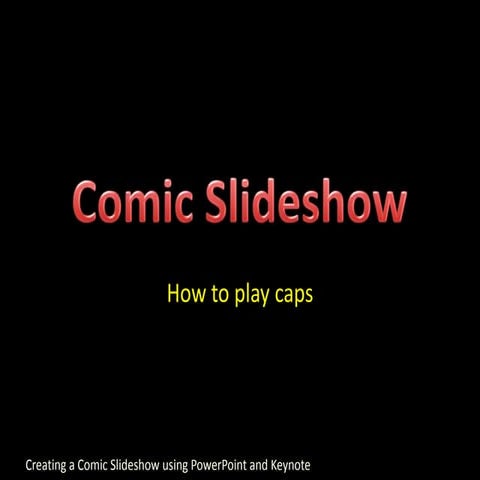 Comic slideshow | PPTX