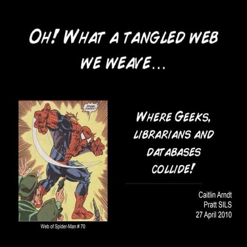 Comics, Geeks and Metadata | PPTX
