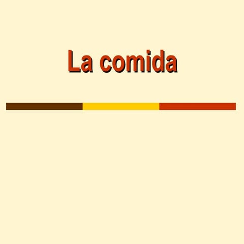 Comidas | PPT