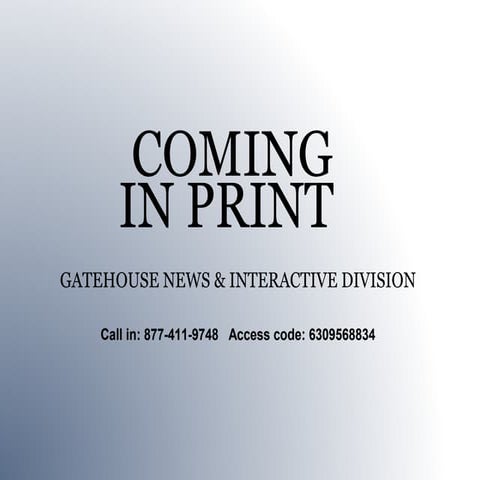 Coming in Print | PPT