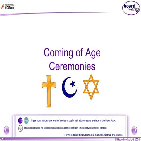 Coming Of Age Ceremonies | PPT