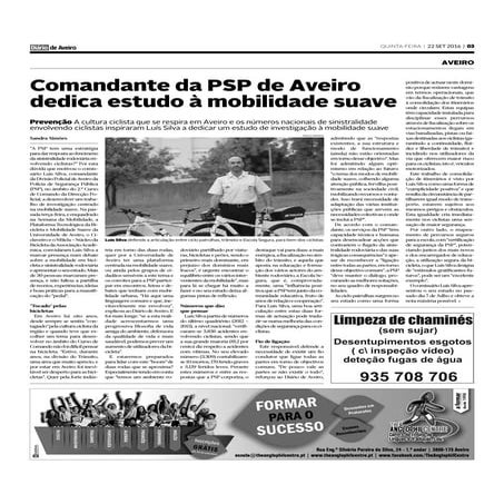 Comandante da PSP de Aveiro dedica estudo à mobilidade suave | PDF ...