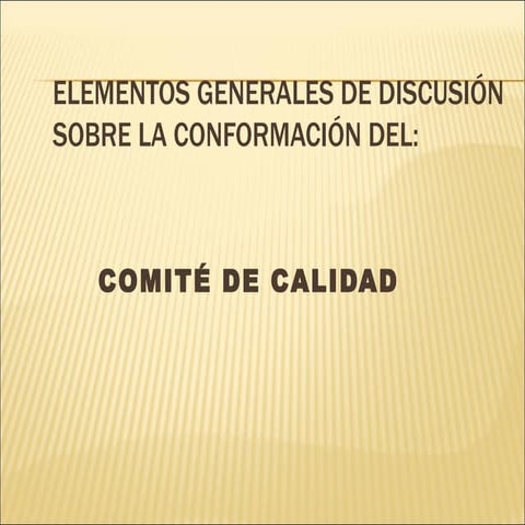 Comite de calidad | DOCX