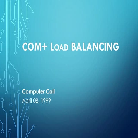 Implementing Load Balancing in COM+ Applications | PDF