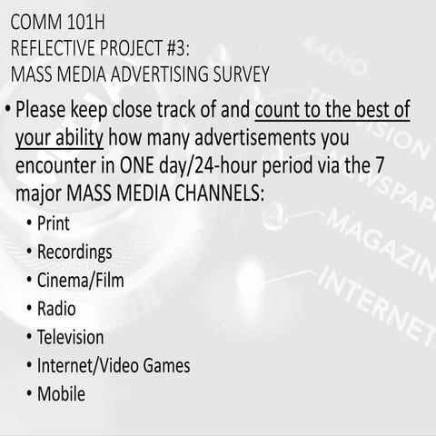 WCC COMM 101H reflective project #3 LUTHER | PPT