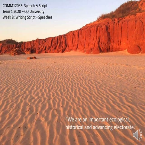 COMM12033 Presentation - Speech Structure | PPT