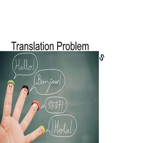 Translation Problems | PPT