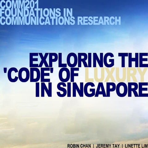 The Luxury Code | PPT