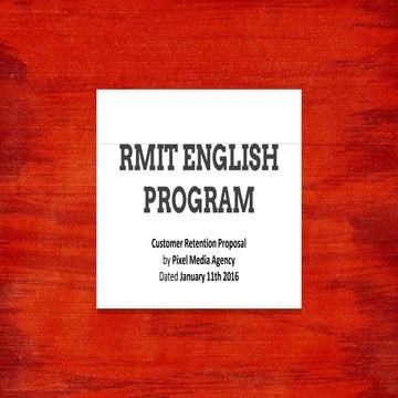 RMIT English Program | PPT