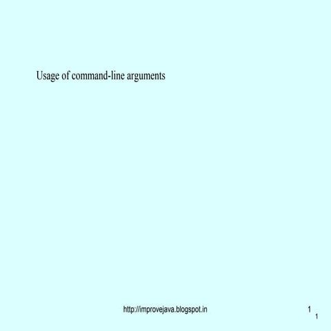 Command Line Arguments21 Programming Languages Computing