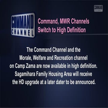Command Channel Slides Week Between Nov. 8 to 14 | PPT