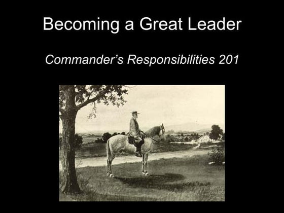 Commander's 3 powerpoint | PPT