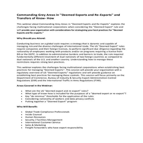 Export contols basics | PPTX