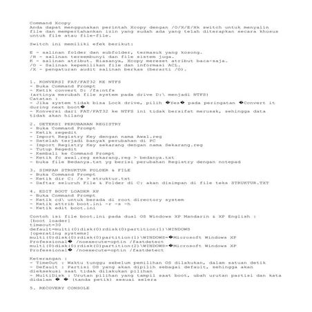 Command lengkap | PDF