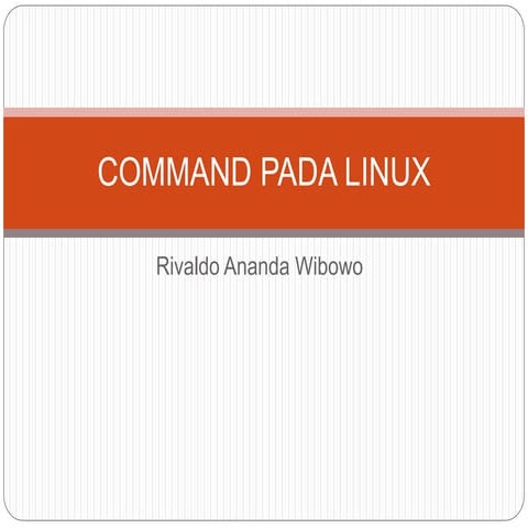 Command linux | PPTX