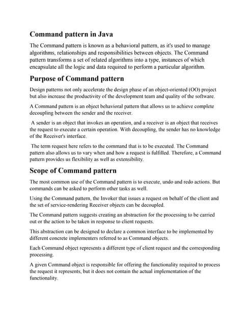 Command Pattern In Java Pdf 5784