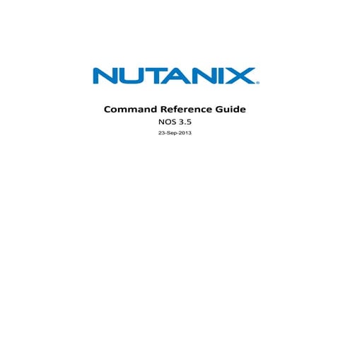 Command reference nos-v3_5 | PDF