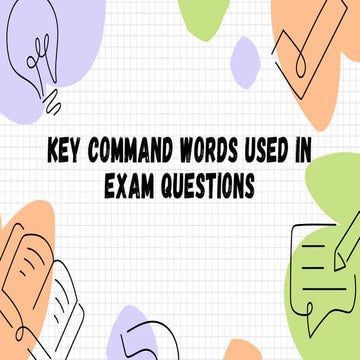 Command Words commonly found in CSEC exams | PDF
