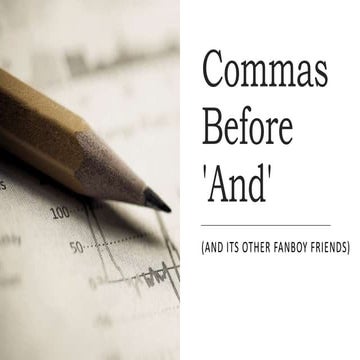 Commas before conjunctions | PPTX