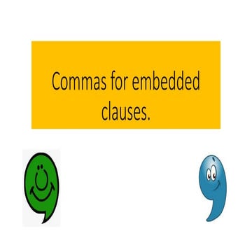 Commas for parenthesis | PPTX