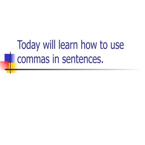 Comma Rules PowerPoint | PPT