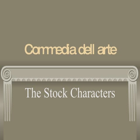 Commedia slide show | PDF