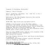 Comment Is Technology Predictable Author(s) Peter F. Dr | DOCX