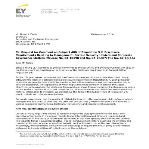 EY Comment letter_Regulation S-K Subpart 400 Governance & Compensation ...