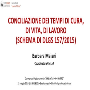 Commento a schema dlgs 157 2015 | PPT