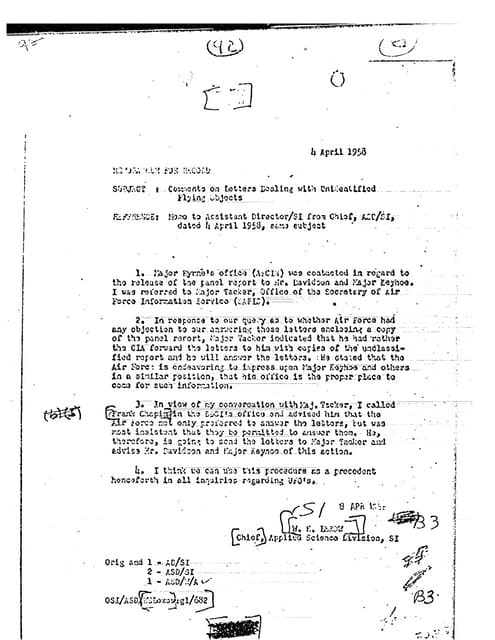 Comments on letters dealing with unidentified flying objects 1 | PDF Comments on letters dealing with unidentified flying objects 1 | PDF