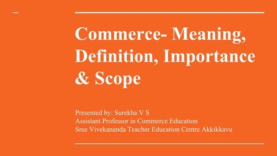 Correlation of commerce with other subjects | PPT