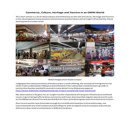 Commerce, Culture Heritage and Tourism in an OMNI World | PDF