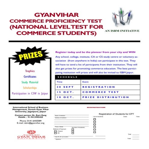 Commerce proficiency test cpt for commerce students - national level ...